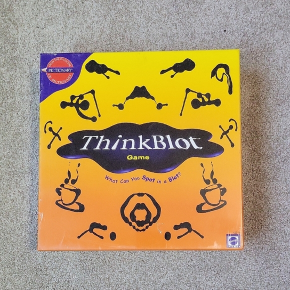 Mattel | Games | Vintage Thinkblot Game Still In Wrapping Pictionary ...